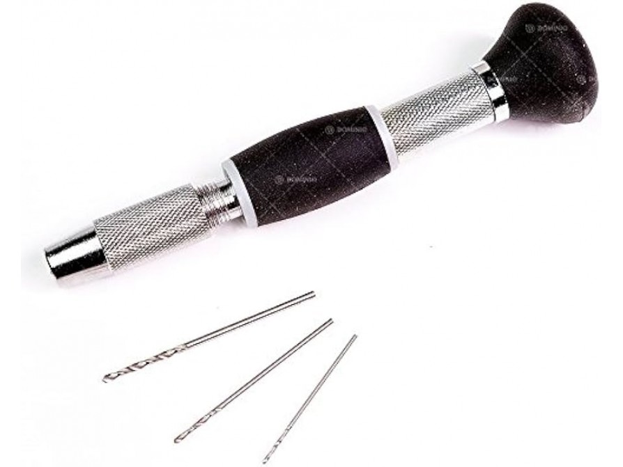 Håndborr med 3 ulike borrer - Trønderfrim Frimerker og Hobby