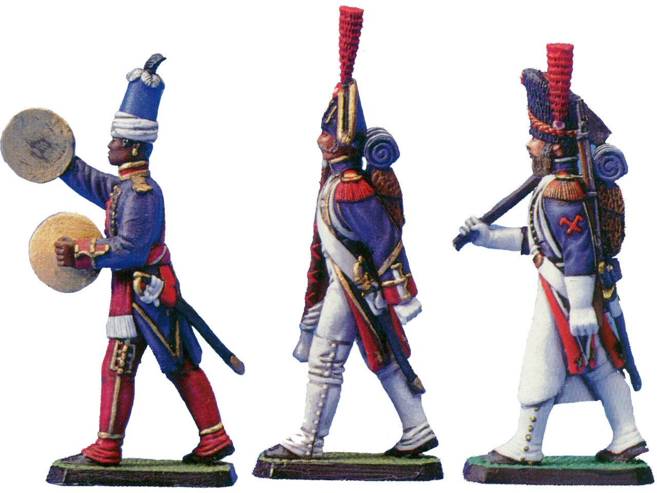 54mm French Imperial Guard Massed Band Moulds - Trønderfrim Frimerker ...