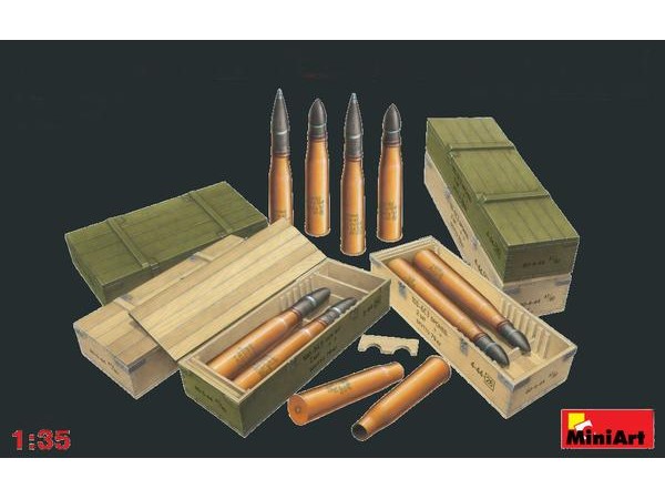 Soviet 100-mm shells w/ammo boxse - Trønderfrim Frimerker og Hobby